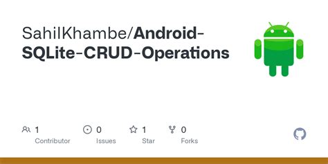 Github Sahilkhambe Android Sqlite Crud Operations