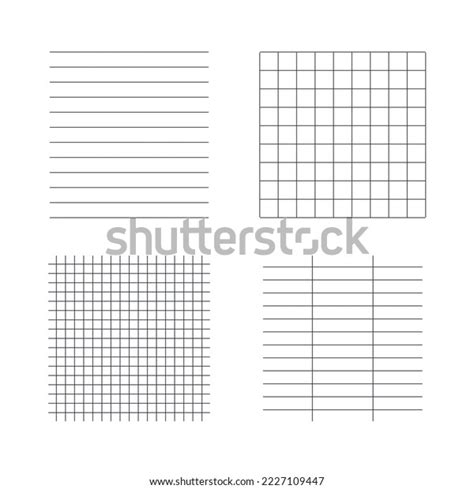 Notebook Grid Lines Paper Texture Isolated Stock Vector Royalty Free Shutterstock