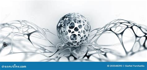 Quantum Cpu In The Nanotech Computer Network Royalty Free Cartoon 155135018