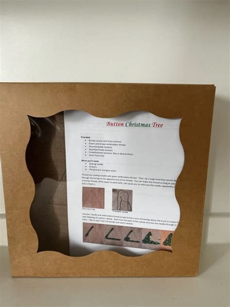Christmas Tree Button Kit Etsy