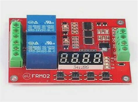 Modulo temporizzatore programmabile V con relè e funzioni Pile e Batterie Litio Online