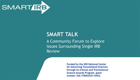 Learning Center For Irb And Hrpp Adminsitrators Smart Irb