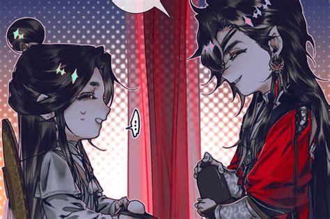 天官赐福漫画谢怜拿馒头换回郎千秋小老虎炸毛 花城 青玄 天庭