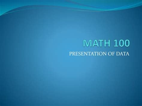 lesson 26 presenting and interpreting data in tabular and graphical