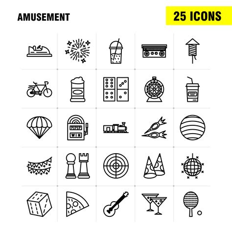 Business Line Icons Set For Infographics Mobile Uxui Kit And Print