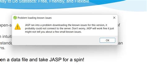 Jasp Won´t Stay Open Opens And Immediately Closes Bug · Issue 1880
