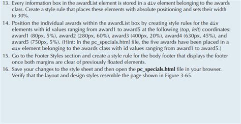 solved 1 use your editor to open the pc specials txt