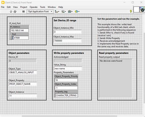 Reading Values Using Bacnet Ip Protocol On Labview Ni Community