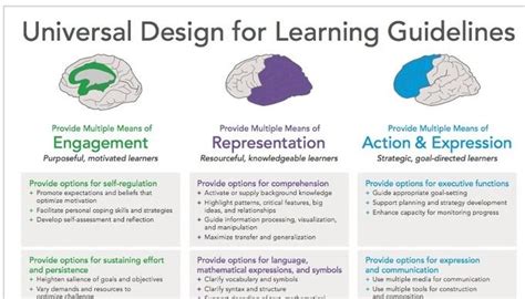 Udl Guidelines Institute 9 28 9 29 Udl Universal Design For Learning Universal Design