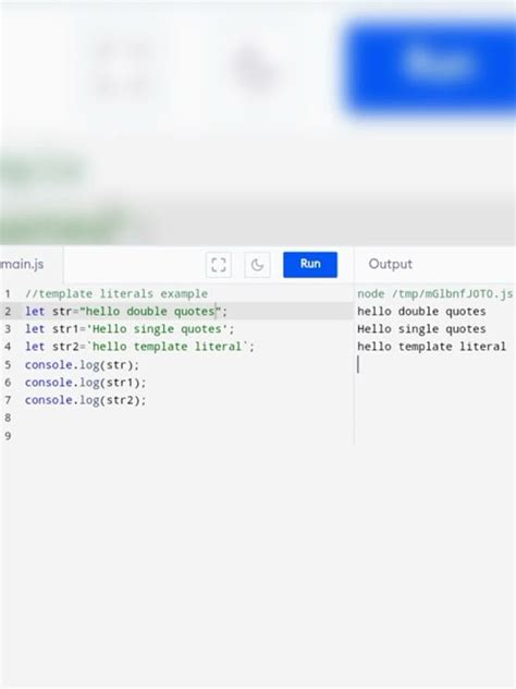 Template Literals In Javascriptjavascript Tutorial For Beginners Youtube