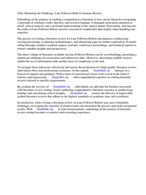 Line Follower Robot Literature Review Download Free Pdf Robot