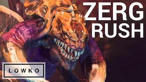 Starcraft 2 Zergling Rush Youtube