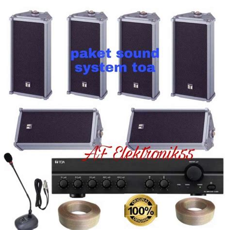 Promo Paket Sound System Toa Ruangan 6 Unit Speaker Colum Diskon 23