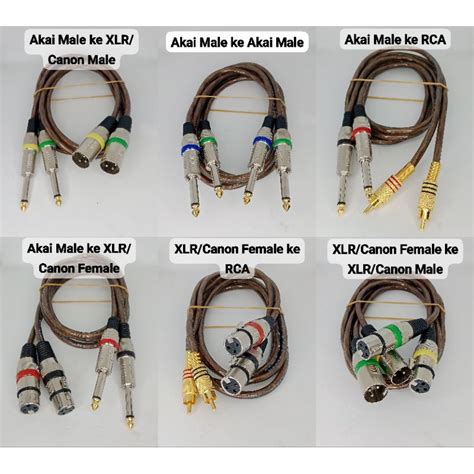 Jual Kabel Mixer Audio Ke Power Amplifier Ampli Shopee Indonesia