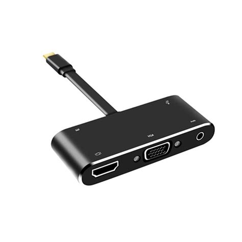 Usb C Hdmi Vga Adapter Usb C Hub To Usb3 0 Usbc Ch Grandado