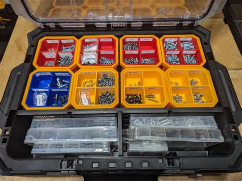 Toughbuilt Stacktech Large Parts Organizer 2 And 3 Tier Nesting Bins