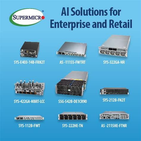 Supermicro Empowers Ai Driven Capabilities For Enterprise Retail And Edge Server Solutions