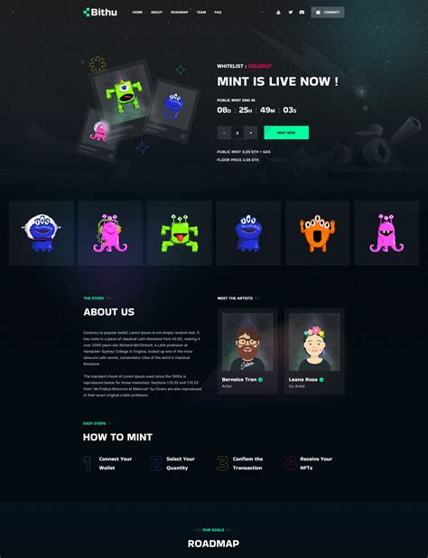 Bithu NFT Minting Collection With Smart Contract React JS Solidity