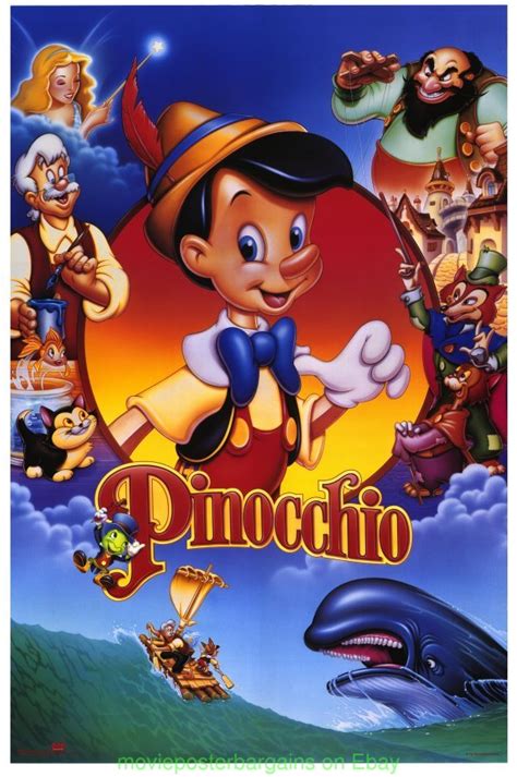 Pinocchio 1990s Com Print Movie Poster Disney
