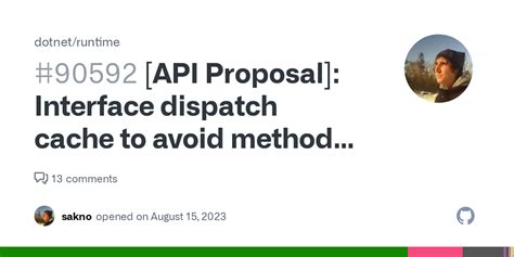 Api Proposal Interface Dispatch Cache To Avoid Method Resolution At Runtime Issue