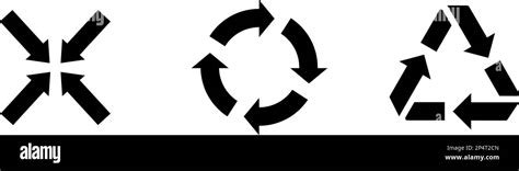 Reduce Reuse And Recycle Icons As Concept Of Resource Conservation Stock Vector Image And Art Alamy