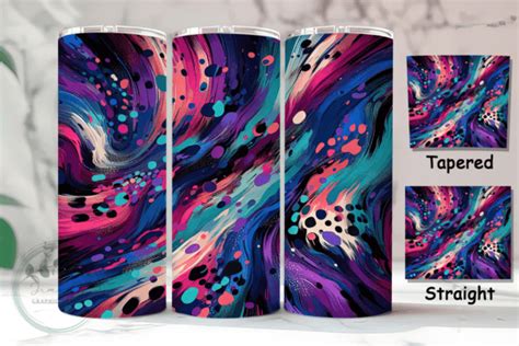 Leopard Print Tumbler Abstract Splatter Graphic By Irmalyp44 · Creative Fabrica