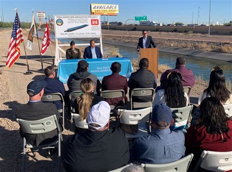 Gila River Indian Community La District Sign Historic Agreement