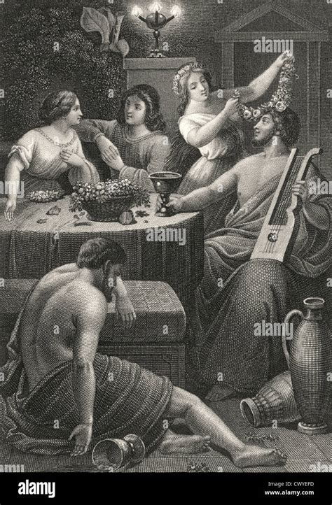 Greek Drinking Orgy With A Lyre A Scene From Musarion Or The Philosophy Of The Graces A Poem