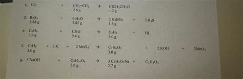 Solved Determine The Limiting Reagent And Calculate The Chegg