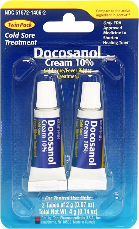 Taro Cold Sorefever Blister Treatment Docosanol 10