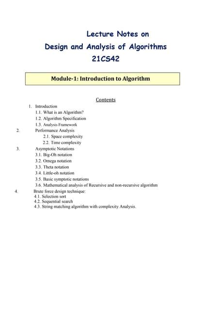 Introduction To Algorithms Ppt