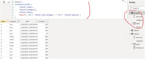 Solved Create Summarize Table With Dax Microsoft Fabric Community