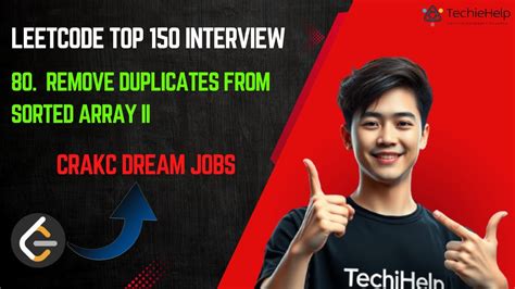 80 Remove Duplicates From Sorted Array Ii Leetcode Top Interview