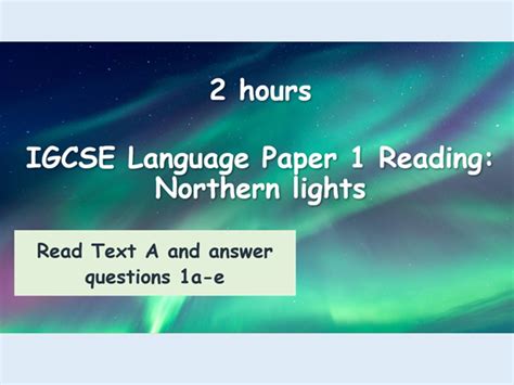 Cambridge Igcse Paper 1 Reading First Language English Teaching Resources Cambridge Igcse Paper 1 Reading First Language English Teaching Resources