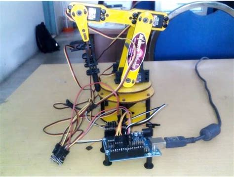 kontrol robot arm dengan arduino
