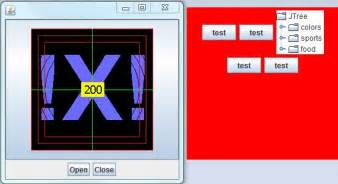 Swing Java Netbeans Make A Jtextarea Slide Out From Behind Jframe Stack Overflow