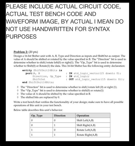 solved please include actual circuit code actual test bench