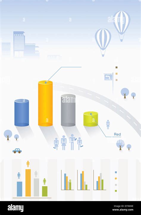 Graph Template Design Featuring Bar Graph Stock Photo Alamy