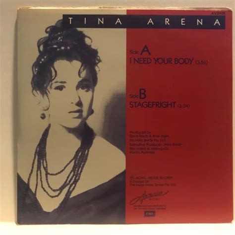 7 Vinyl Tina Arena I Need Your Body S