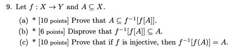 Solved Let F X Y And A X A Points Prove Chegg Com