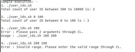 Count The Number Of Users With User Ids Between Given Range