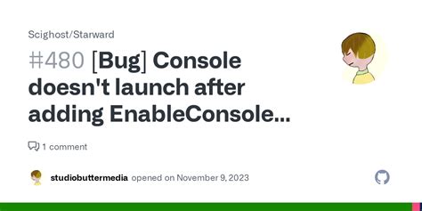 Bug Console Doesnt Launch After Adding Enableconsole In I · Issue 480 · Scighost