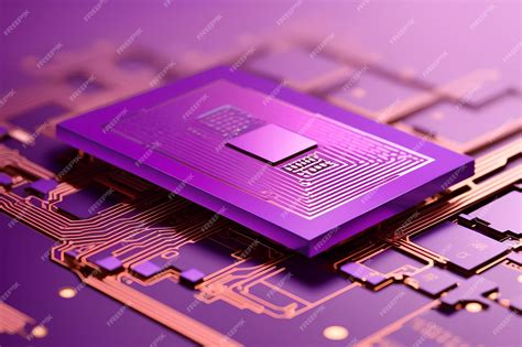 Premium Photo Microchip Design For The Development Of Fast Information Processing Devices