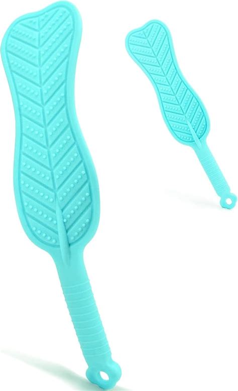 Spanking Paddle For Sex Play Textured Rubber Palm Leaf Fan