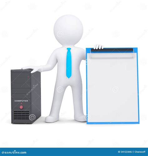 Computer Lab System Administration Troubleshooting Concept With Tiny People Computers And