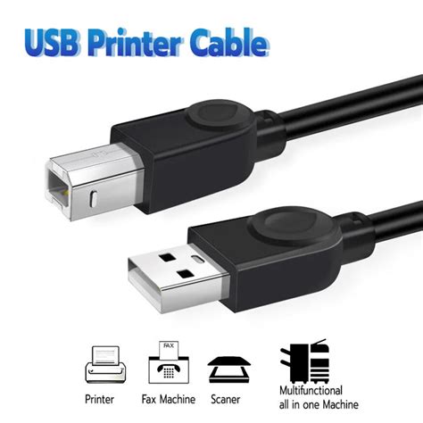 สาย USB Printer USB Printer Cable สำหรบเครองปรนเตอร สแกนเนอร แฟกซ ความยาว 0 5 10 เมตร