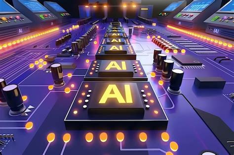 Premium Photo High Tech Laboratory With Ai Integration And Advanced Digital Workstations