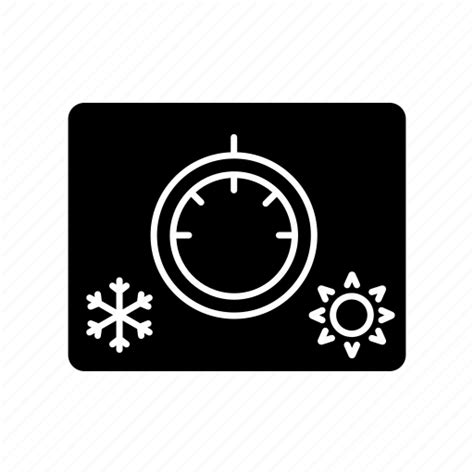 Climate Control Cold Controller Electronic Hot Knob Temperature Icon