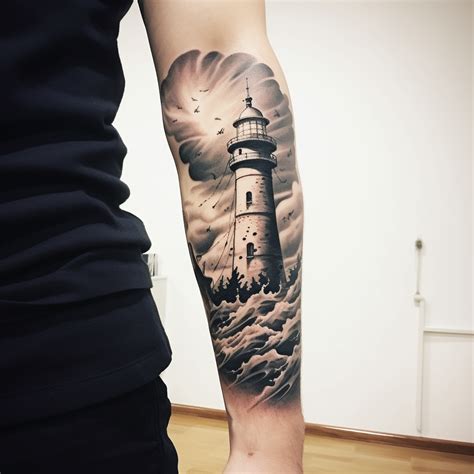 Lighthouse Tattoos For Men Bold Symbols Of Guidance And Strength