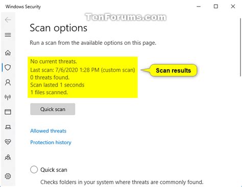 Add Or Remove Scan With Microsoft Defender Context Menu In Windows 10 Tutorials